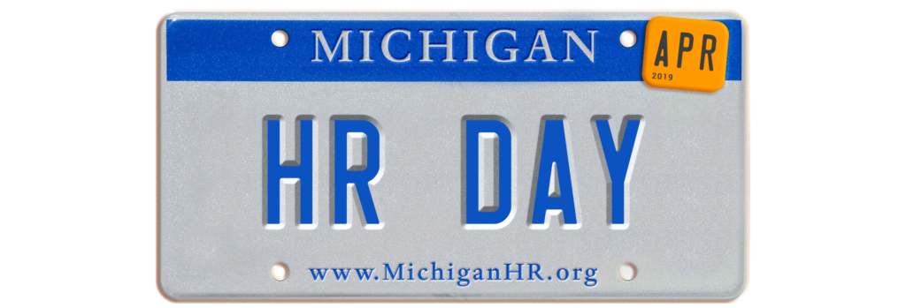 michigan hr day plate 2019 tab color slide – Michigan HR